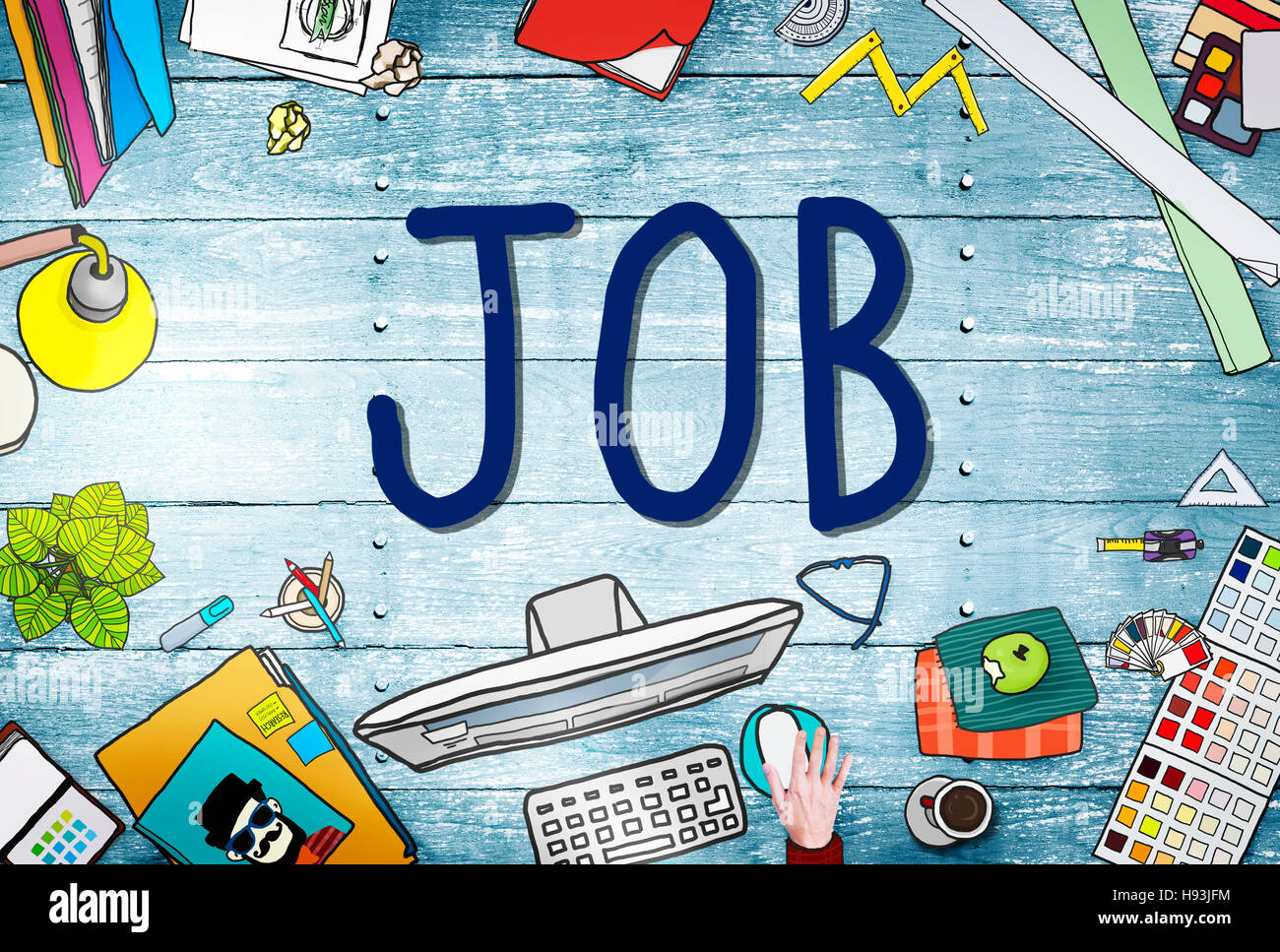 Job Career Occupation Working Concept Stock Photo - Alamy