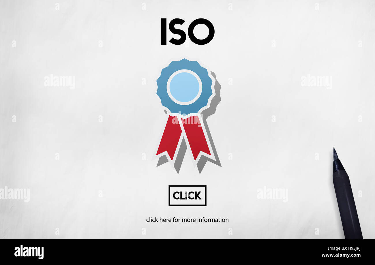 ISO International Standards Organization Quality Concept Stock Photo ...