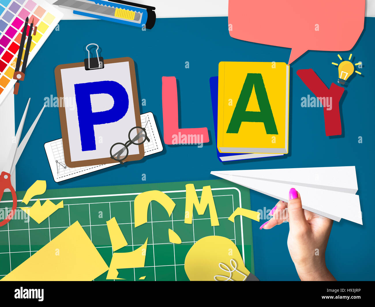 Play Leisure Activity Recreation Entertainment Playing Concept Stock ...