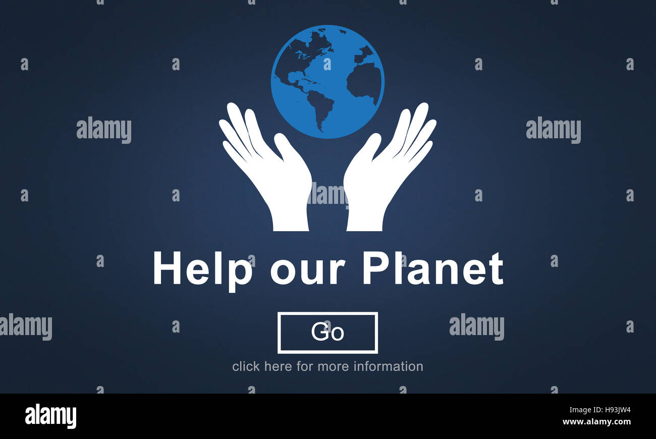 Help Our Planet Environmental Conservation Support Concept Stock Photo ...