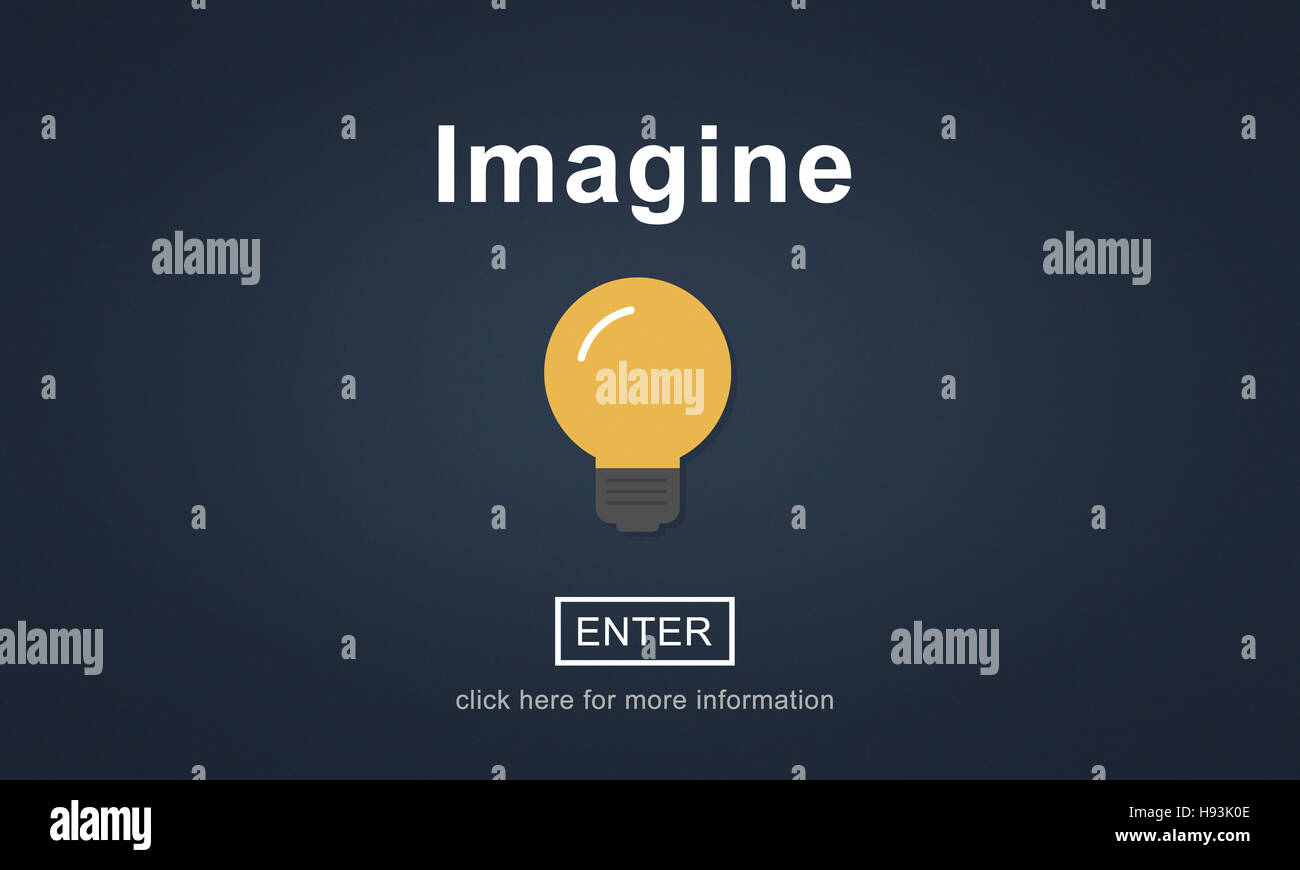Imagine Think Innovate Visualize Ideas Concept Stock Photo - Alamy