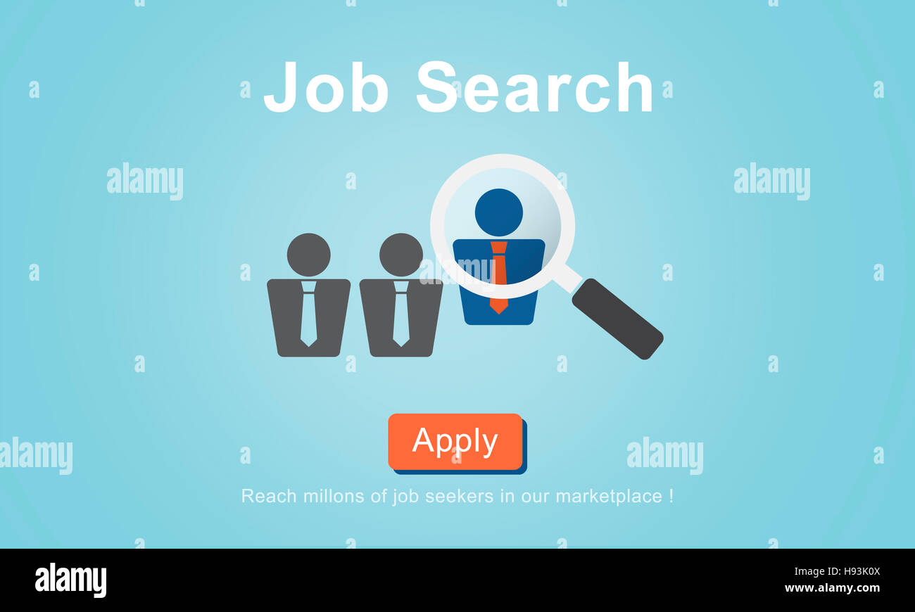 Jobs Recruitment Employment Human Resources Website Online Concept ...