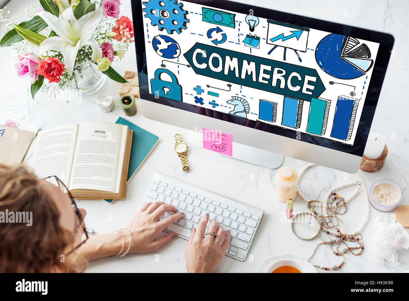 Shopping Online Consumerism Connection Sale Concept Stock Photo - Alamy