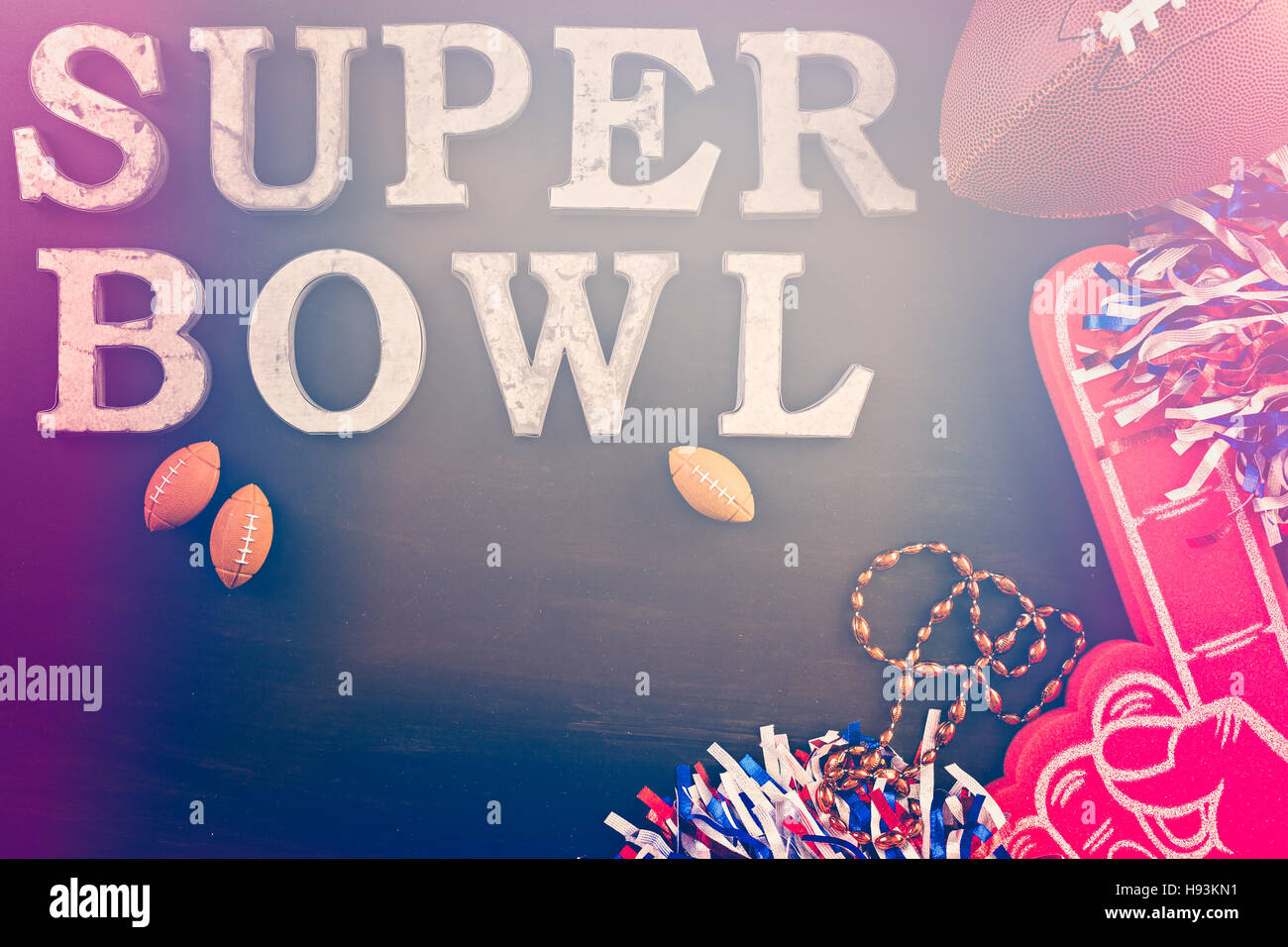 Game day football party table Stock Photo - Alamy