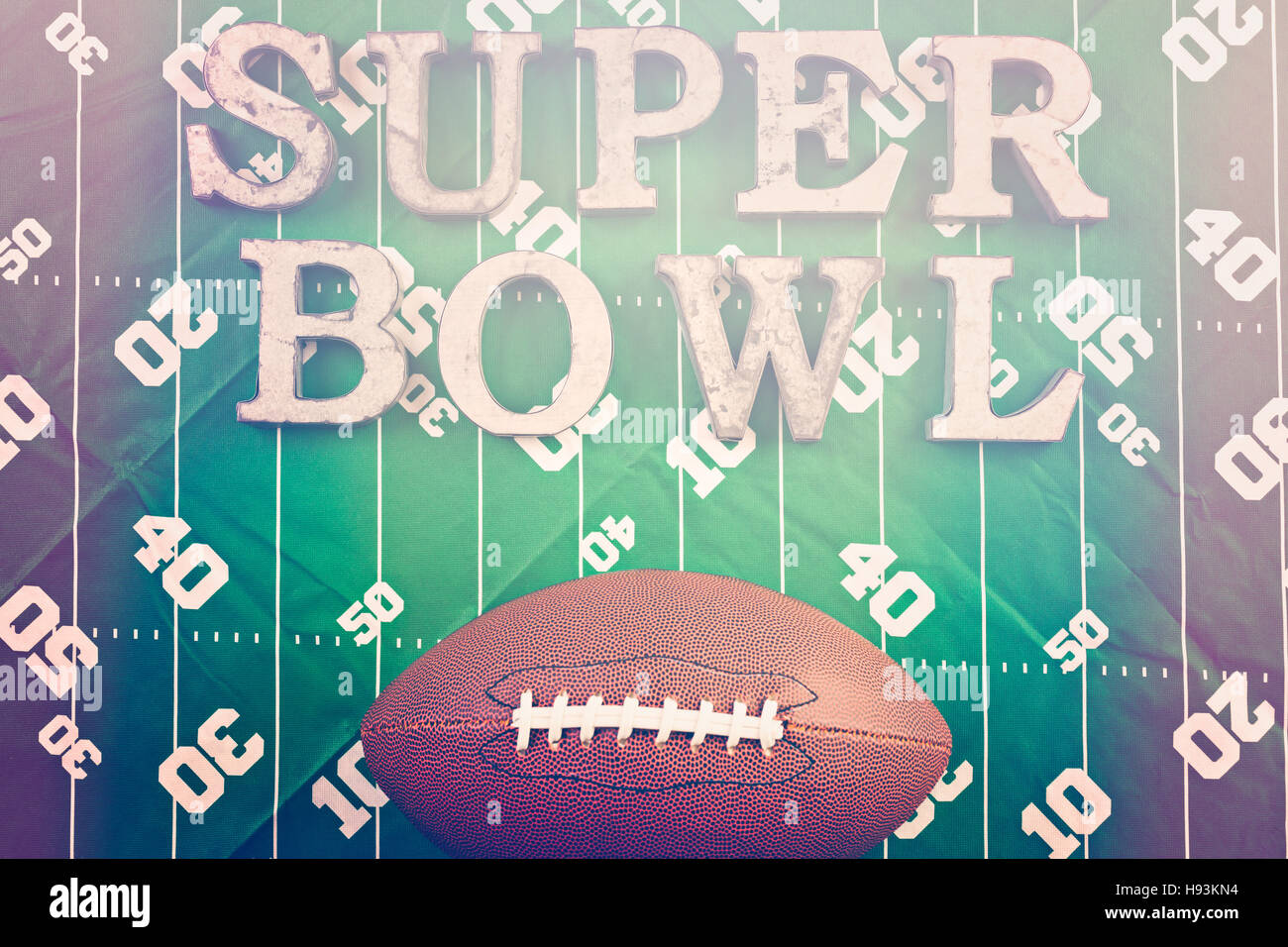 Game day football party table Stock Photo - Alamy