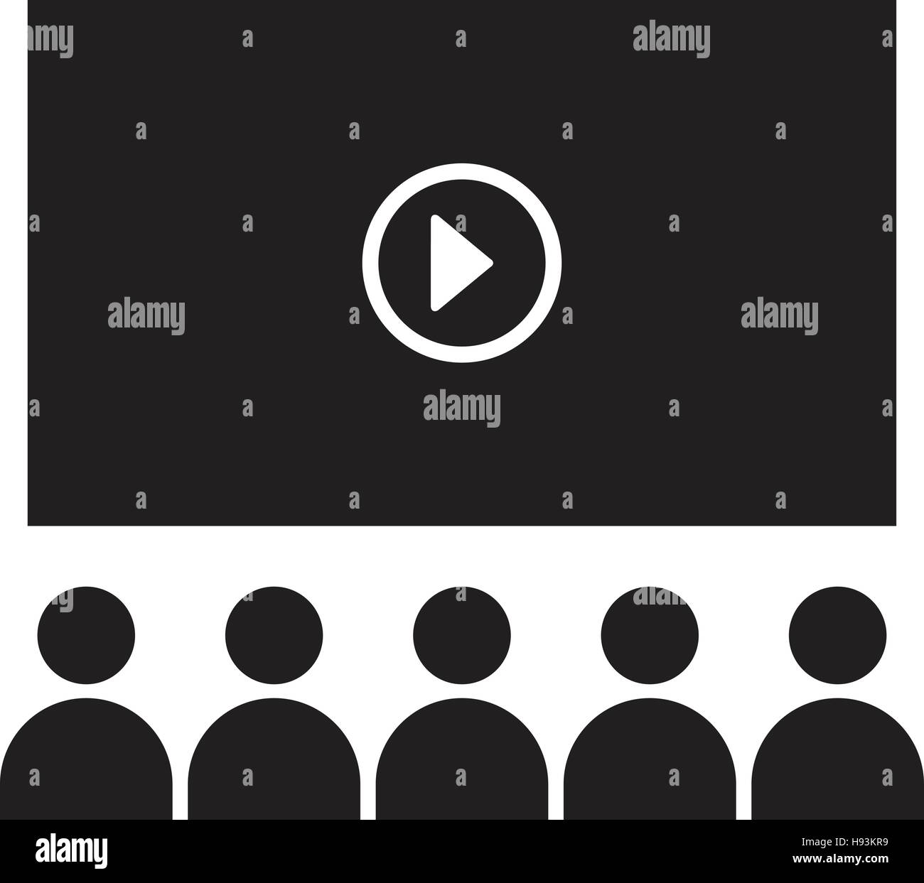 Online Audience Icon Stock Vector Image & Art - Alamy