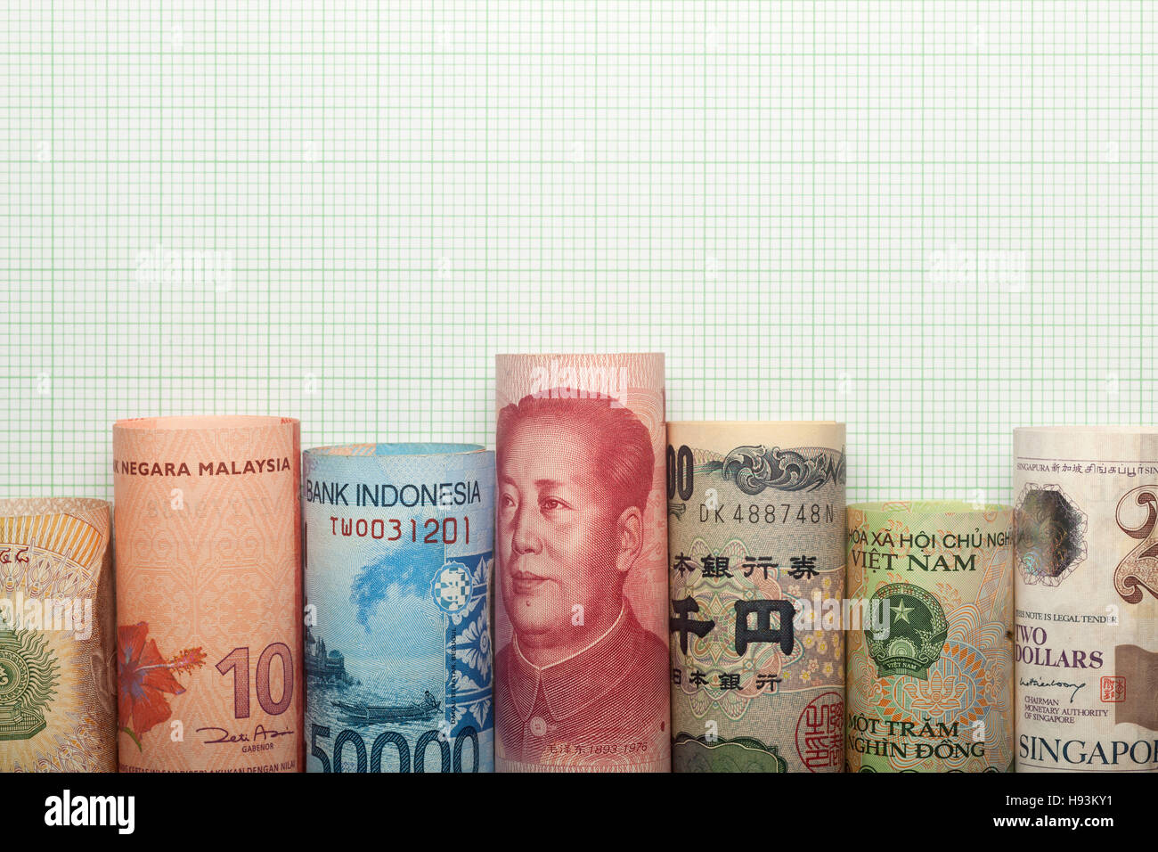 Asian currencies hi-res stock photography and images - Alamy