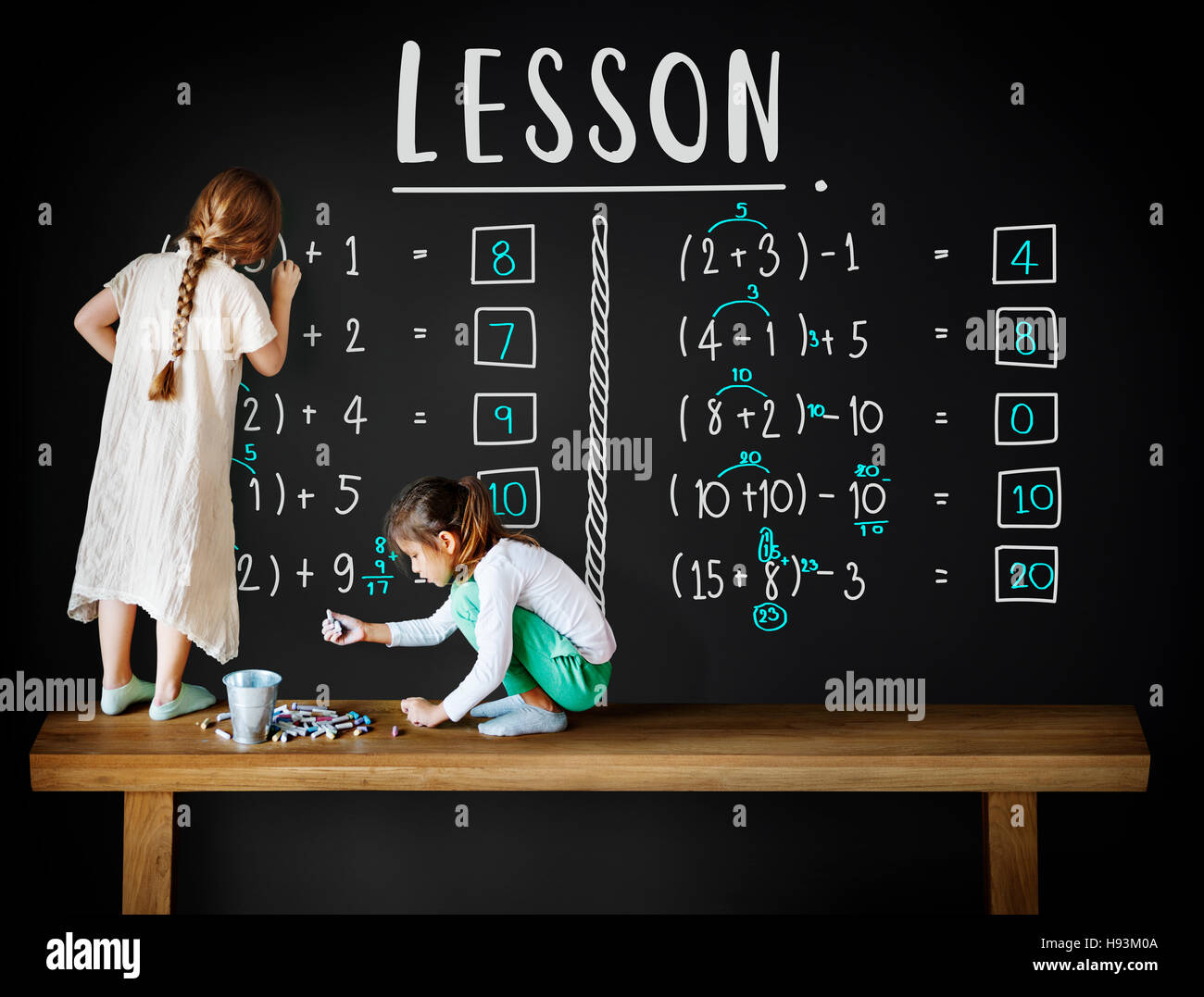 Learning Education Mathematics Calculation Teaching Concept Stock Photo ...