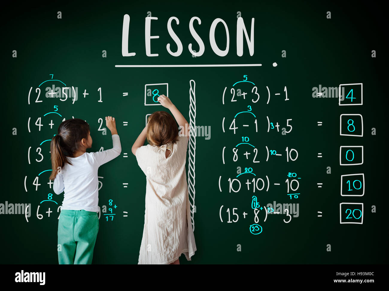 Learning Education Mathematics Calculation Teaching Concept Stock Photo ...