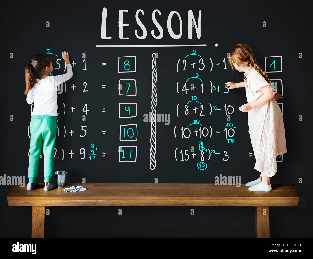 Learning Education Mathematics Calculation Teaching Concept Stock Photo ...