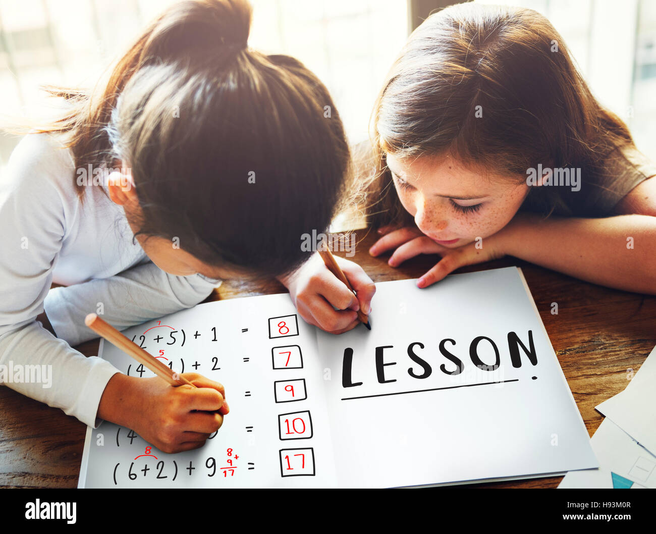 Learning Education Mathematics Calculation Teaching Concept Stock Photo ...