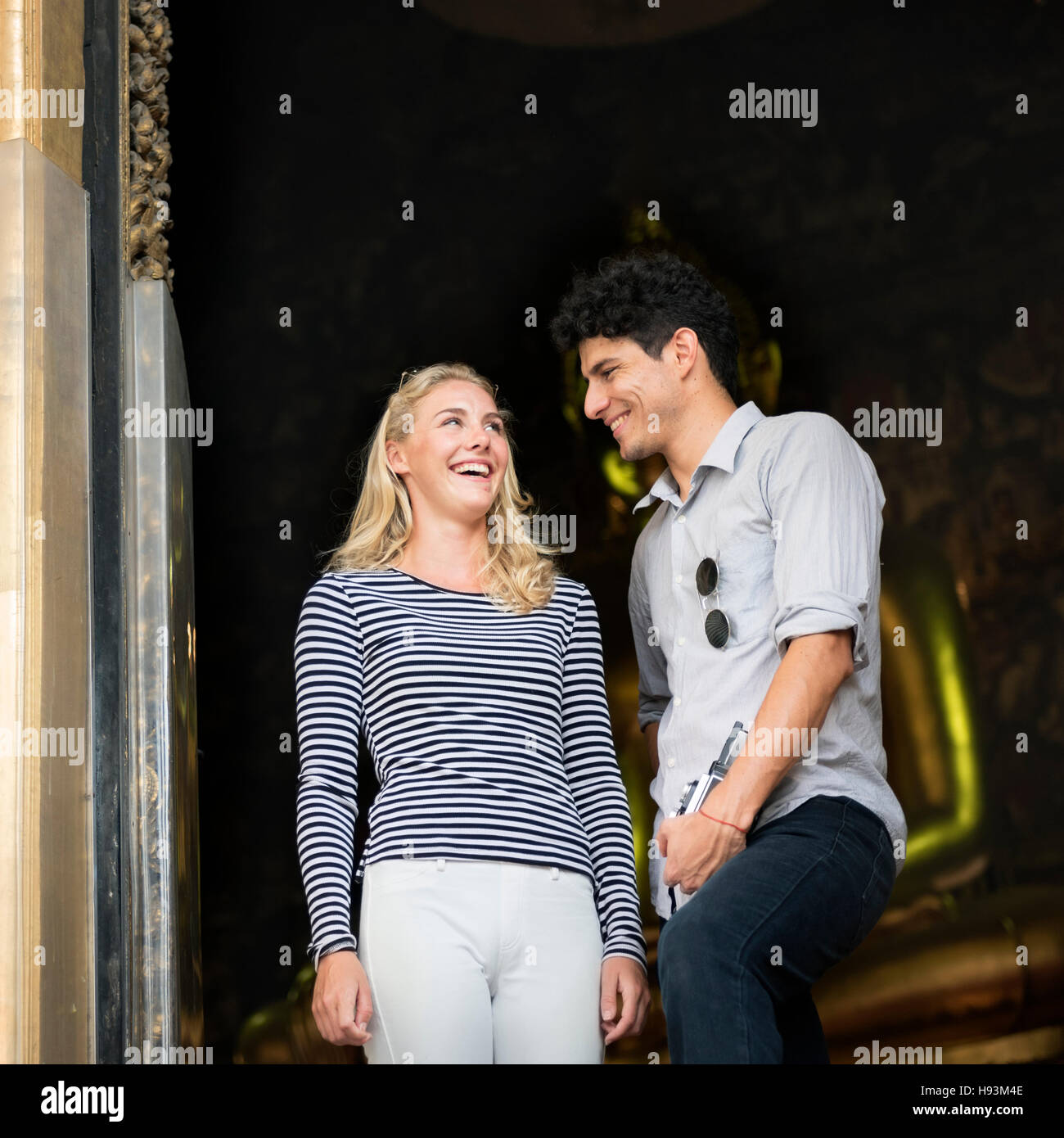 Break Couple Destination Explore Peace Summer Concept Stock Photo - Alamy