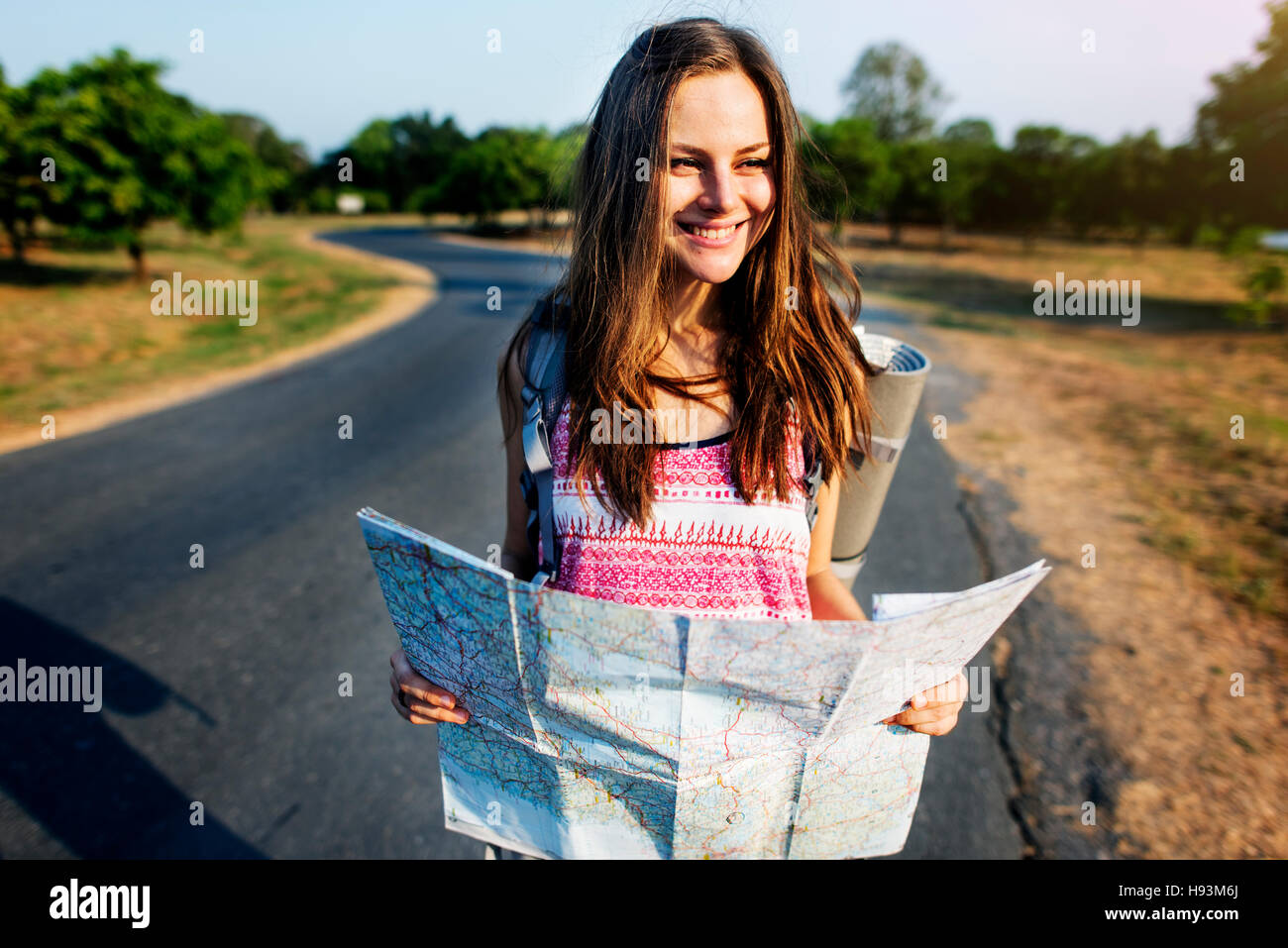 Map Direction Journey Wanderlust Explore Route Concept Stock Photo - Alamy