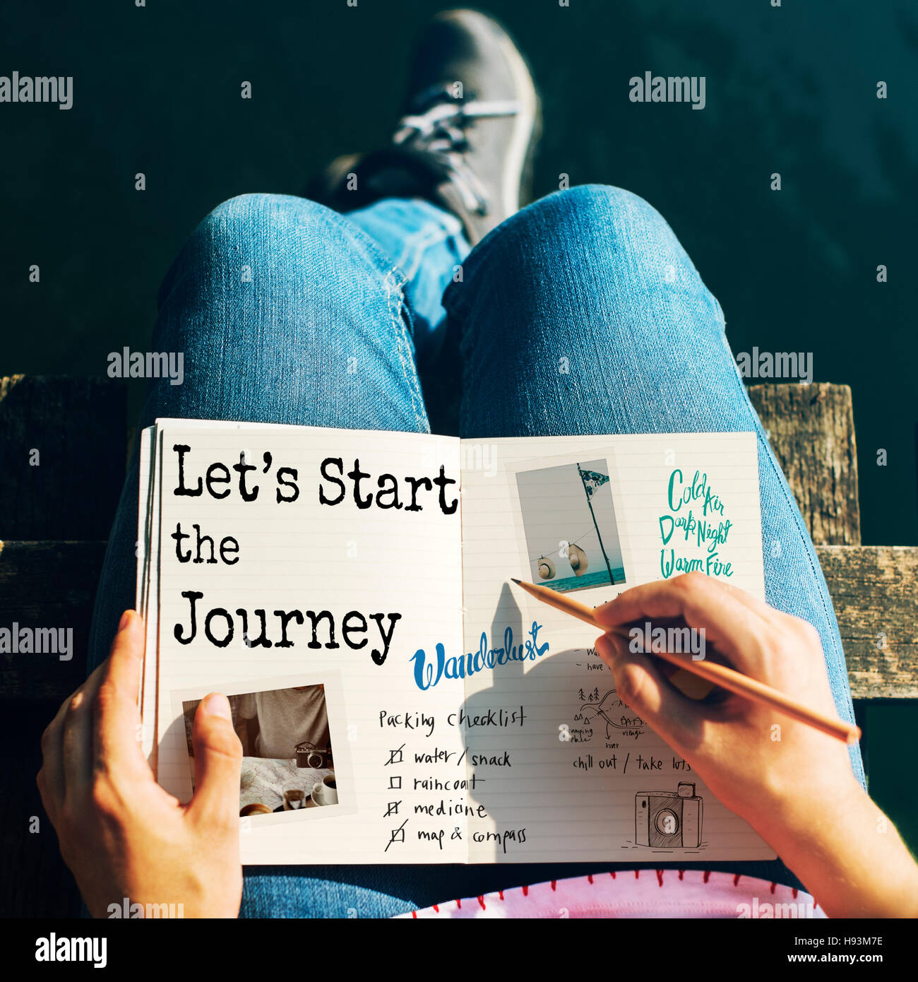 Adventure Explore Discover Journey Trip Concept Stock Photo - Alamy