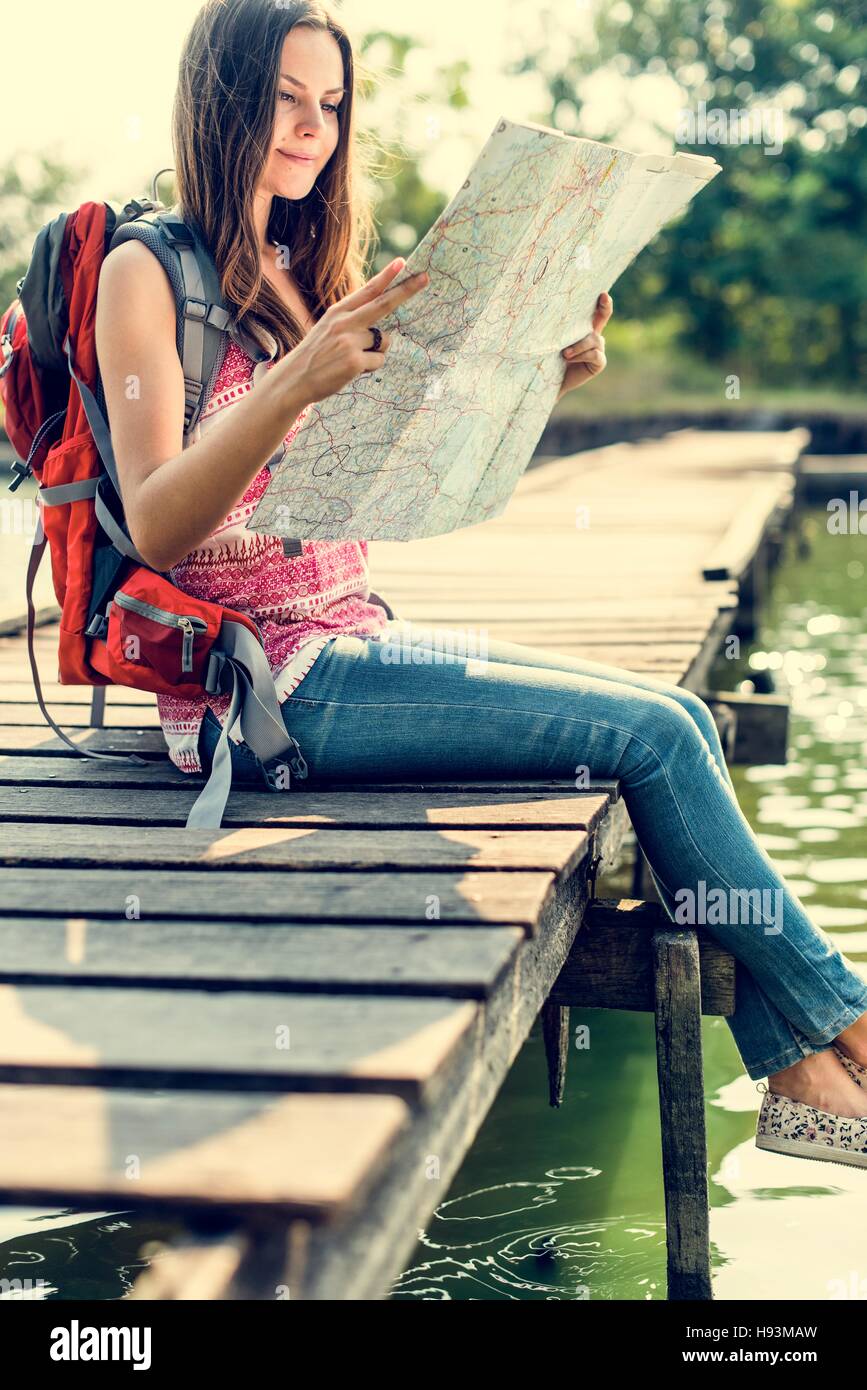 Map Destination Direction Route Travel Trip Trek Concept Stock Photo ...