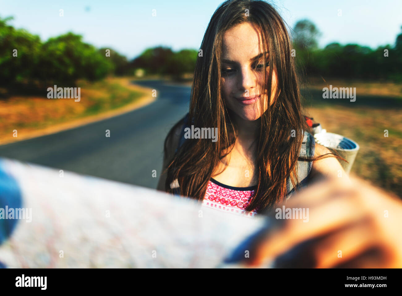 Map Direction Journey Wanderlust Explore Route Concept Stock Photo - Alamy