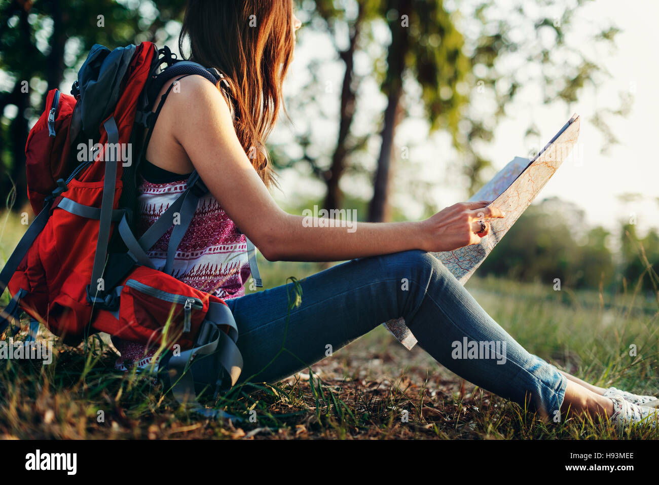 Map Direction Journey Wanderlust Explore Route Concept Stock Photo - Alamy