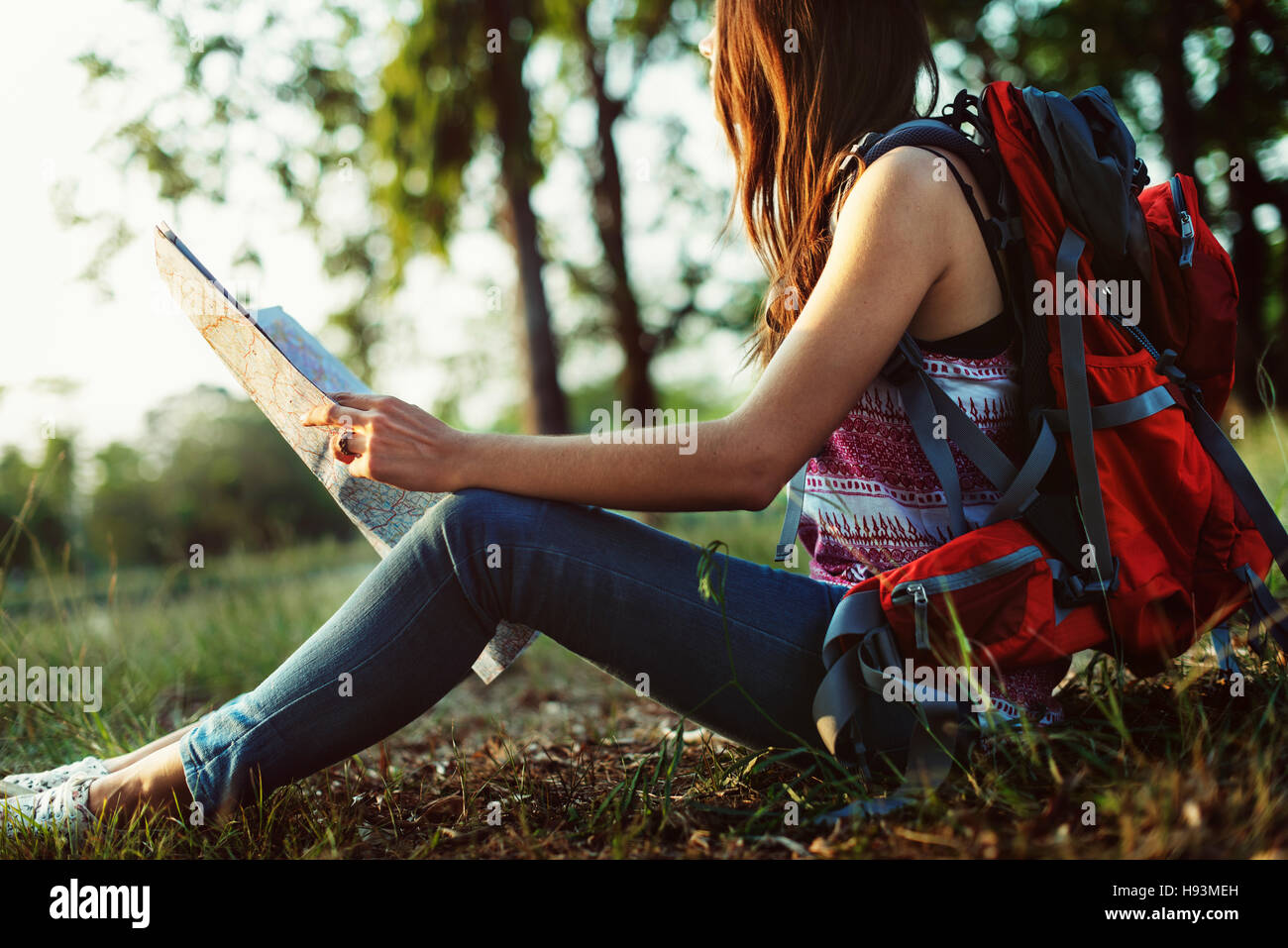 Map Direction Journey Wanderlust Explore Route Concept Stock Photo - Alamy