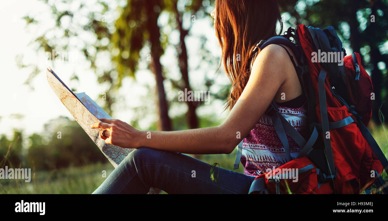 Map Direction Journey Wanderlust Explore Route Concept Stock Photo - Alamy