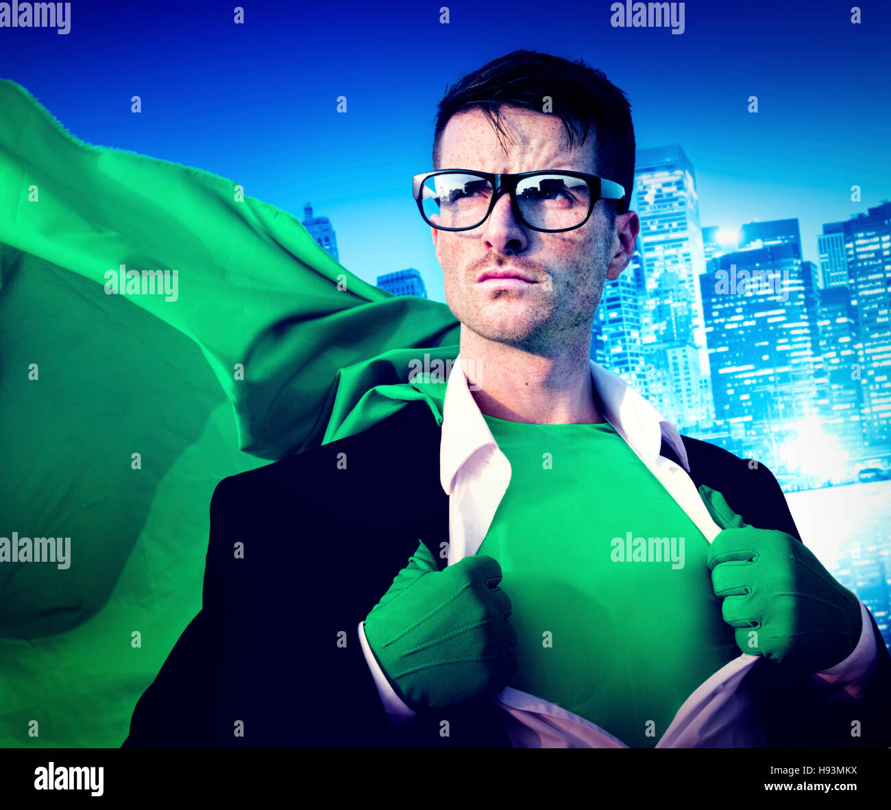 Strong Superhero Professional Leadership Business Victory Concept Stock ...