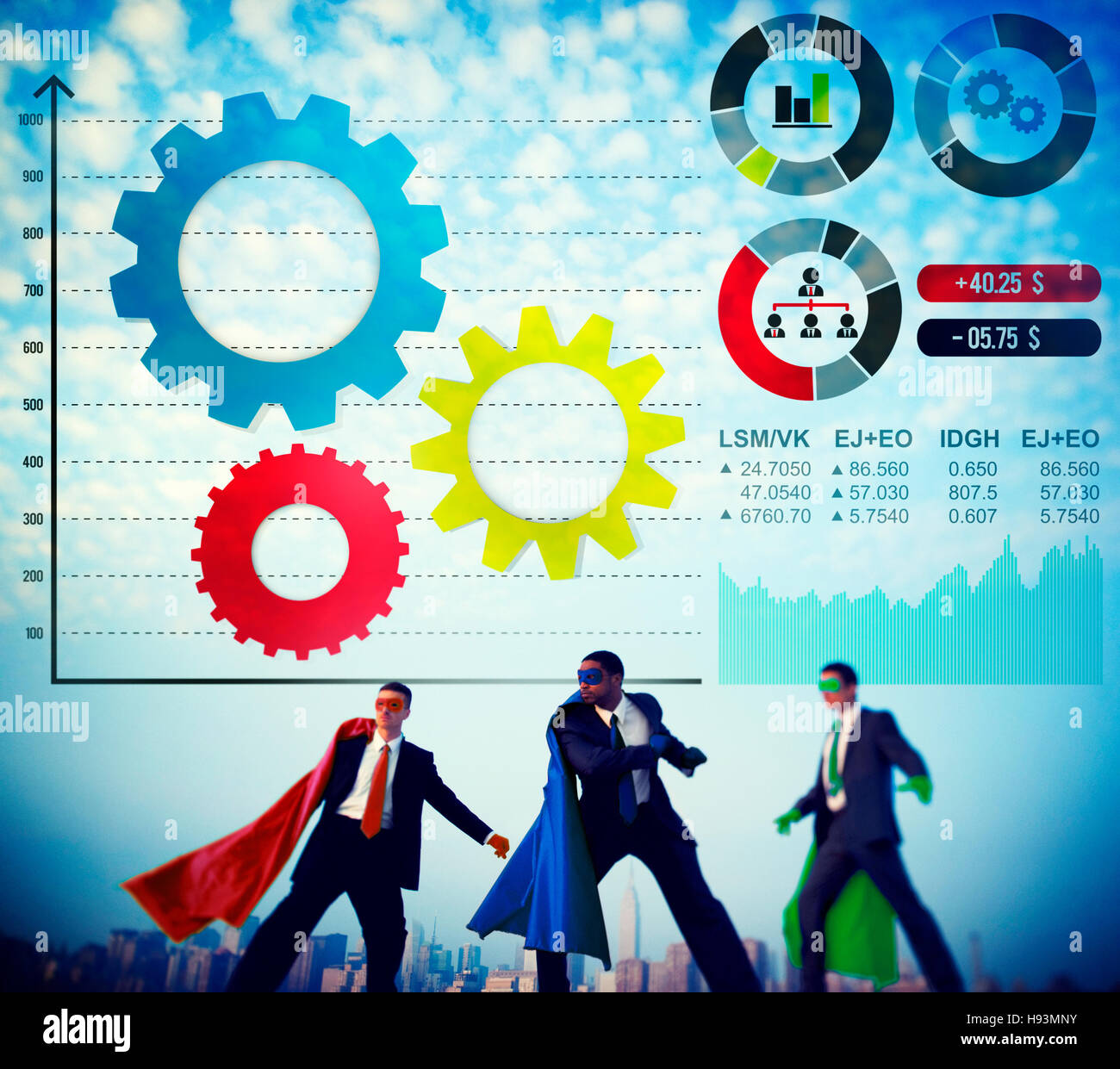 Teamwork Collaboration Strategy Business Marketing Concept Stock Photo ...