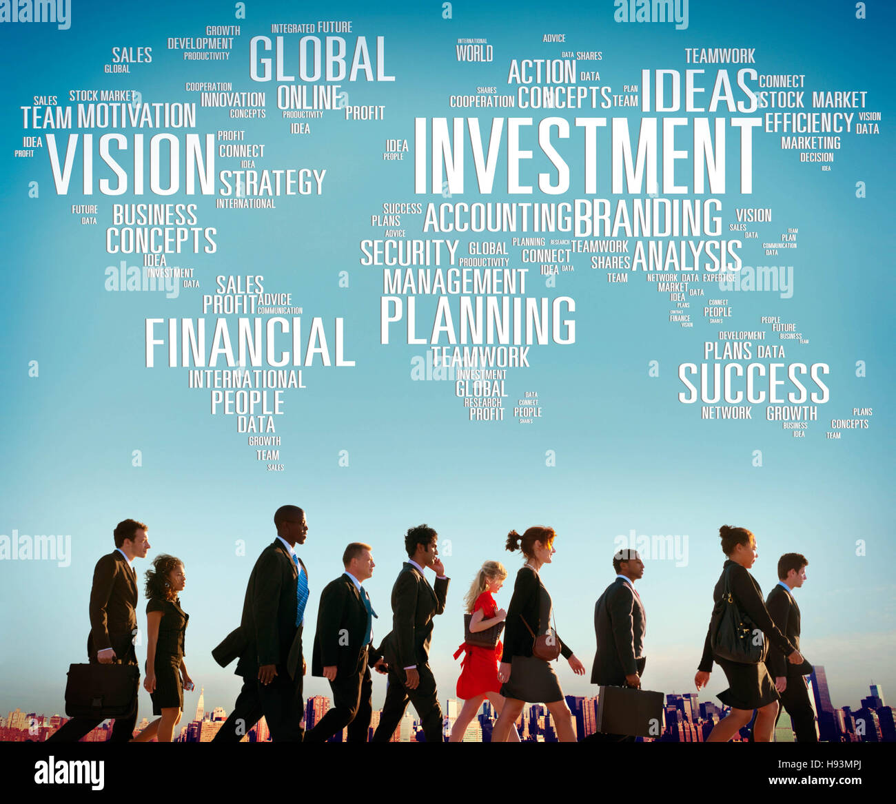 Investment Vision Planning Financial Success Global Concept Stock Photo ...