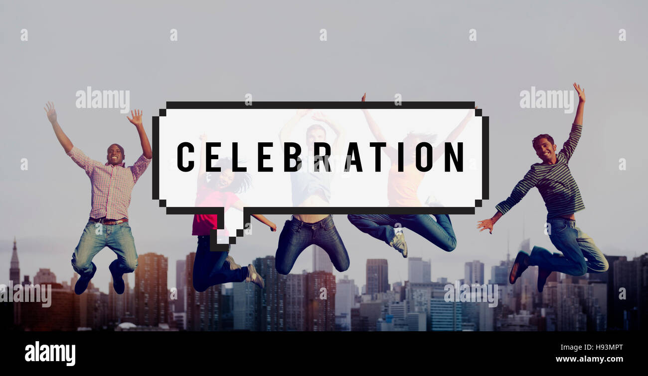 Celebration Celebrate Anniversary Festive Occasional Concept Stock ...