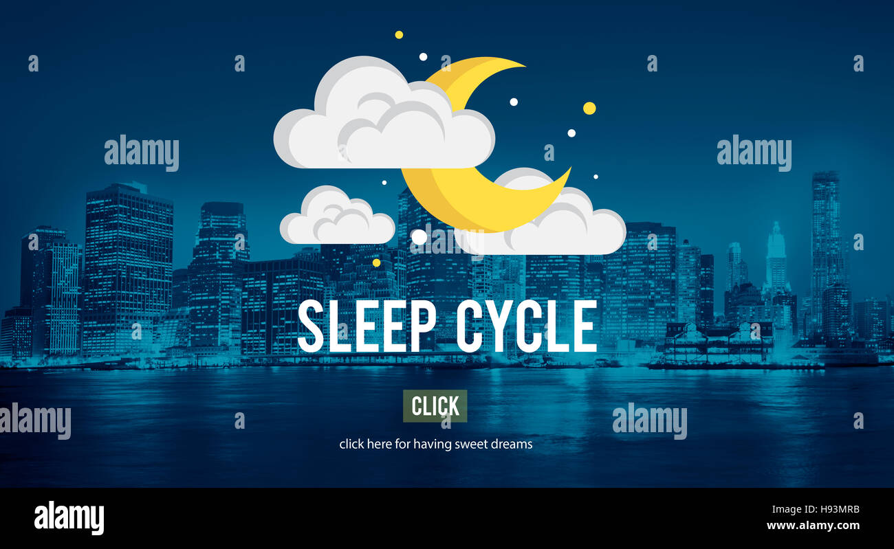 Sleep Cycle Human Sleeping Resting Concept Stock Photo - Alamy
