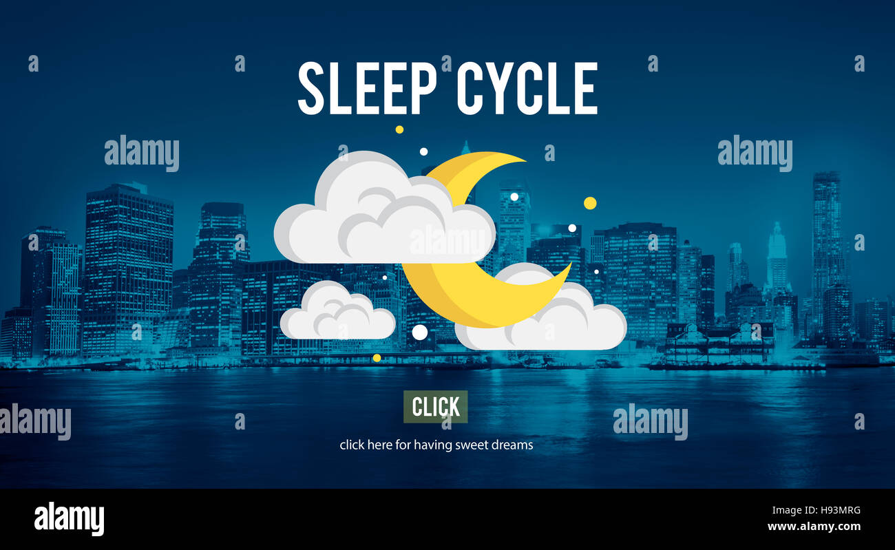 Sleep Cycle Human Sleeping Resting Concept Stock Photo - Alamy