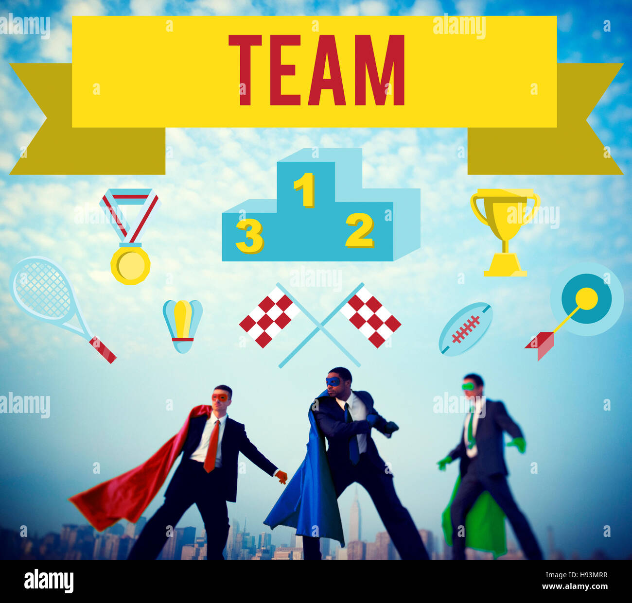 Winner Training Team Sport Event Graphic Concept Stock Photo - Alamy