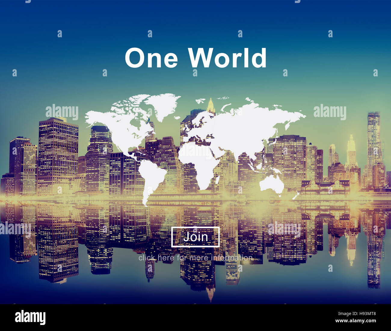 One World Peace Connection Relationship Interconnection Concept Stock ...