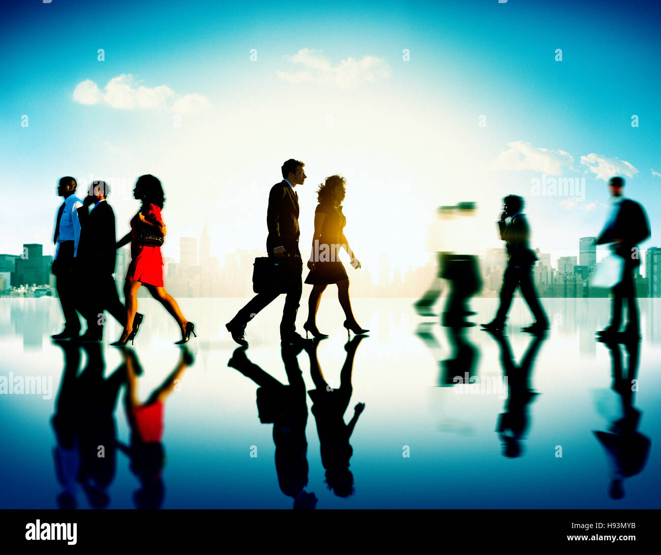 Business People Commuter Corporate Cityscape Pedestrian Concept Stock ...