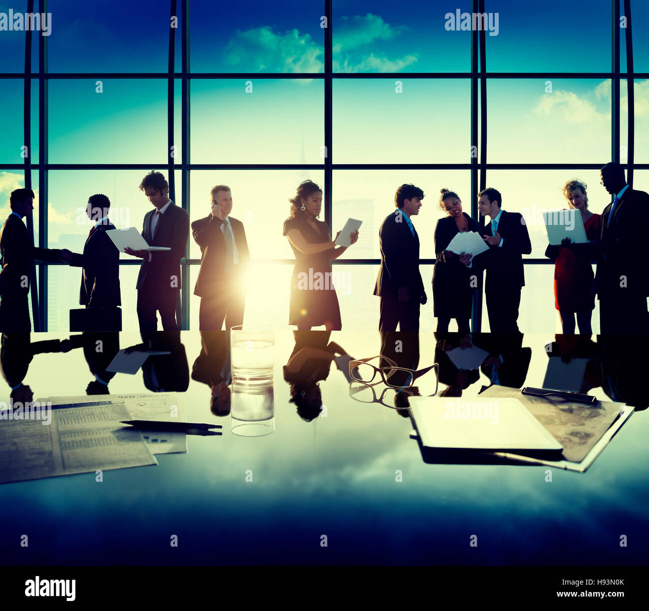 Business People Communication Planning Plan Concept Stock Photo - Alamy