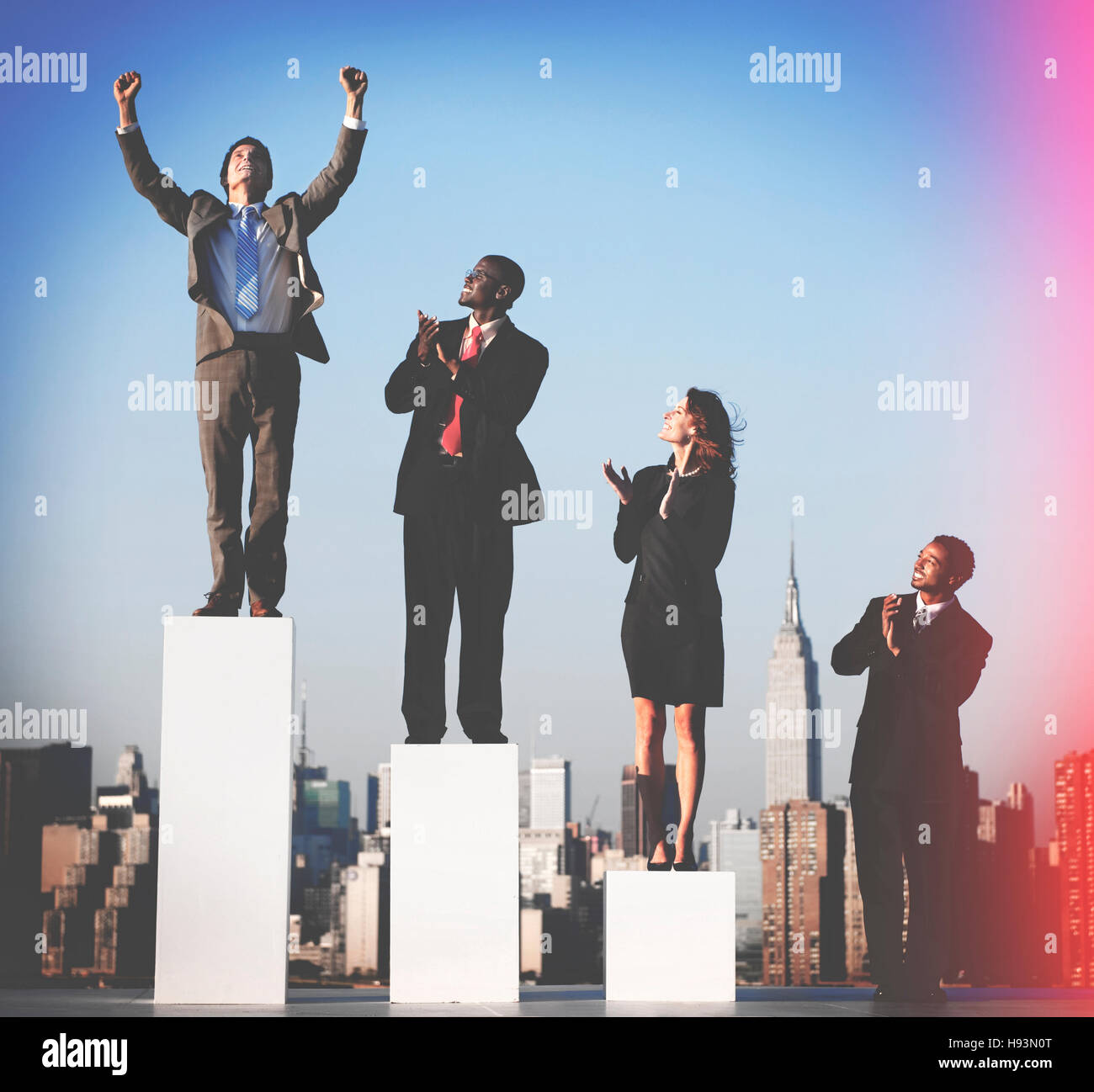 Business People Graph Success Growth Winning Concept Stock Photo - Alamy