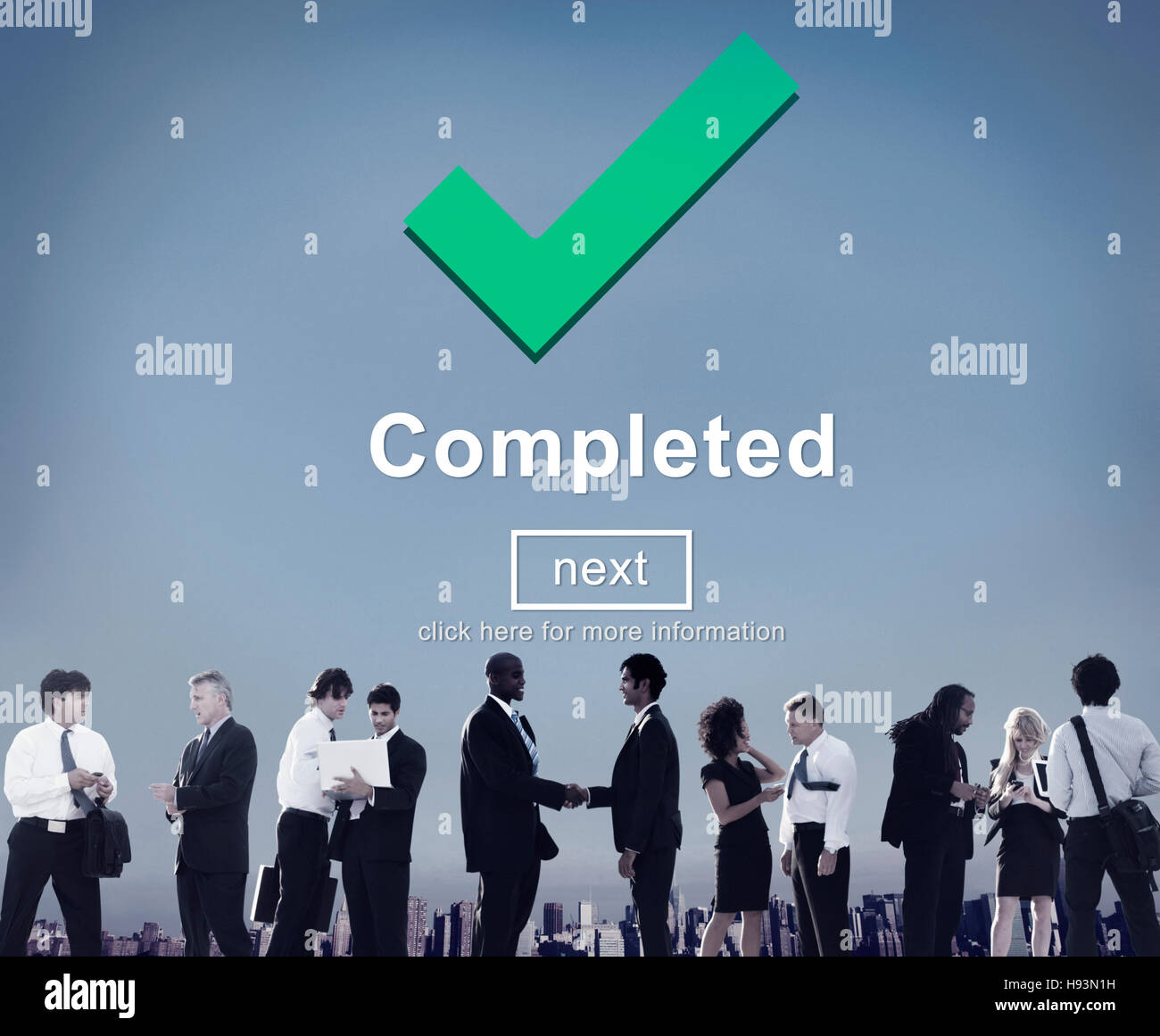 Completed Accomplishment Achievement Finished Success Concept Stock ...