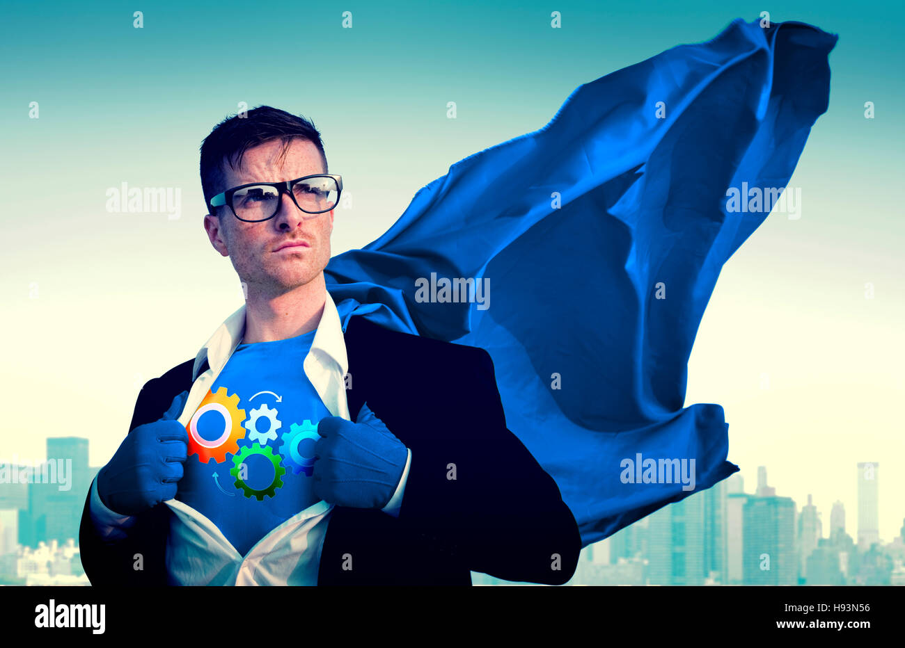 Mechanism Con Gear Industry Factory Concept Stock Photo - Alamy