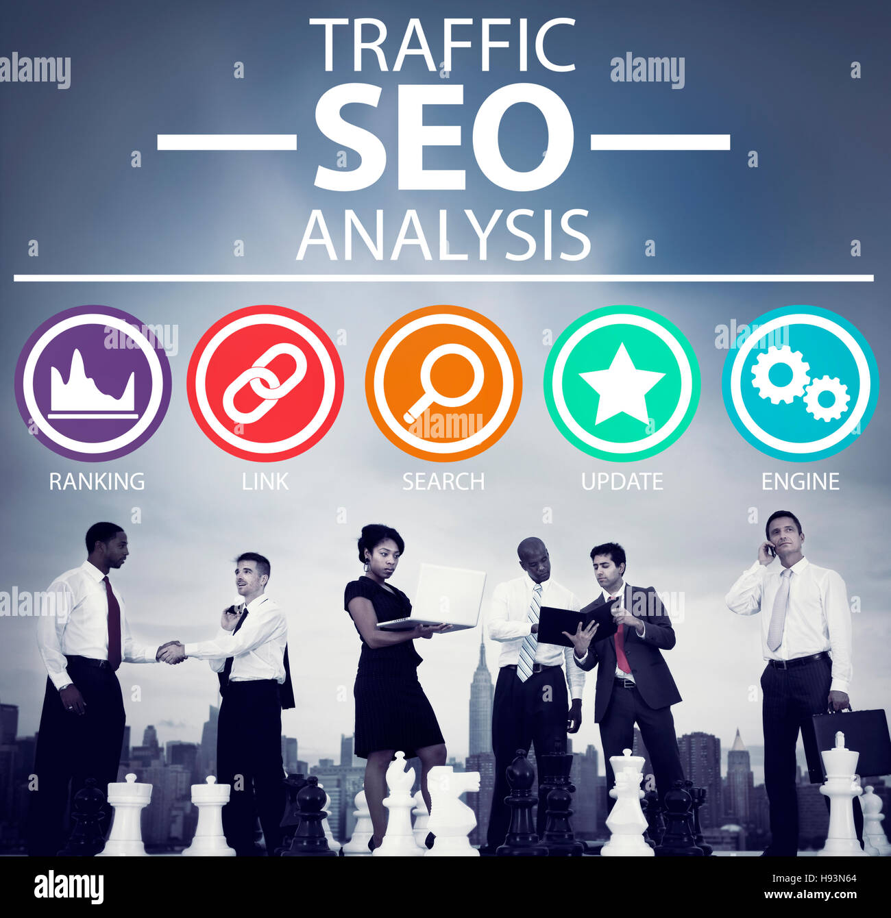 Search Engine Optimisation Analysis Information Data Concept Stock ...