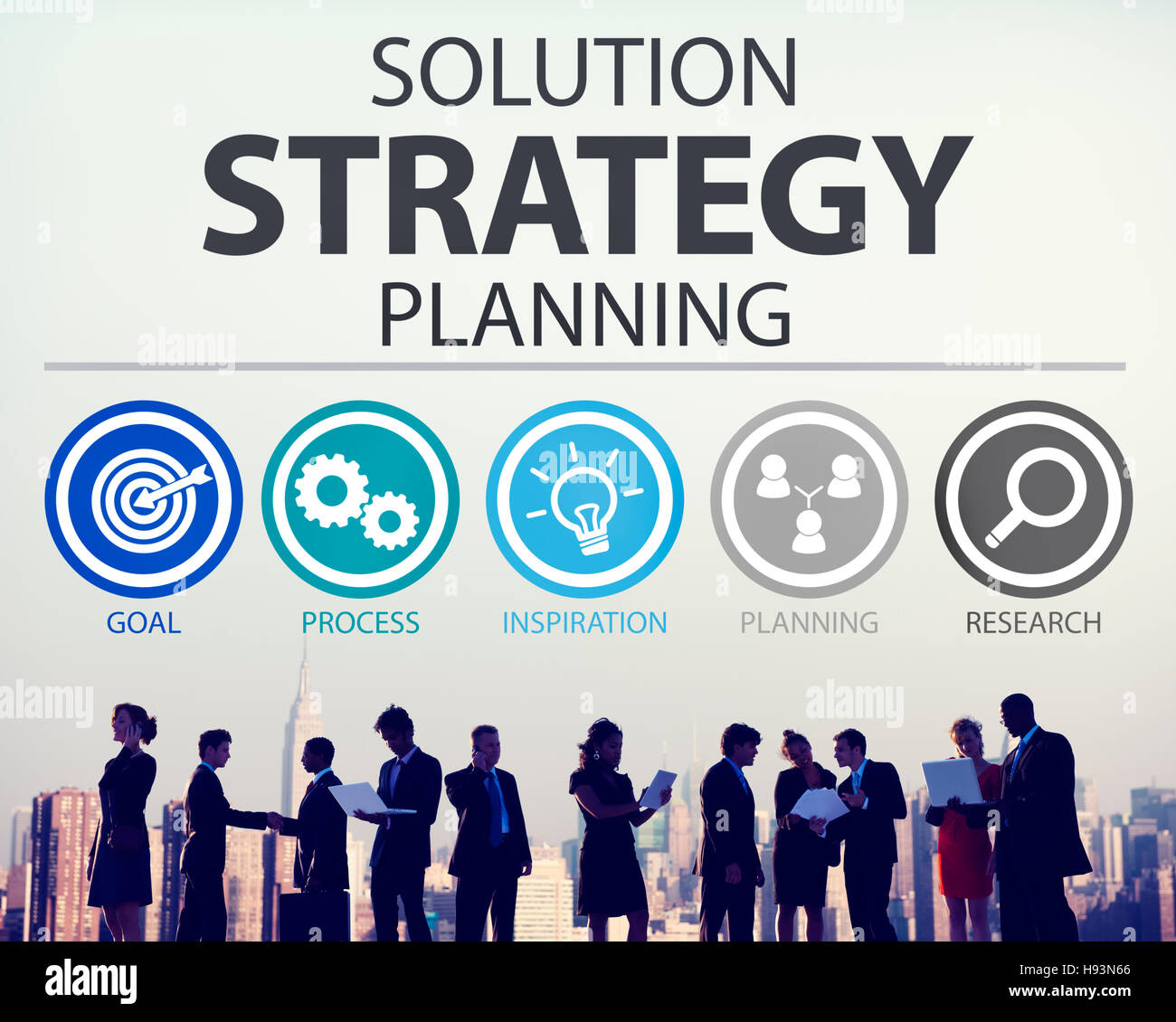 Strategy Business Goals Solution Success Concept Stock Photo - Alamy