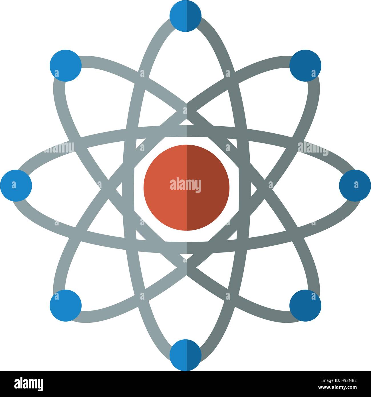 isolated atom science Stock Vector Image & Art - Alamy