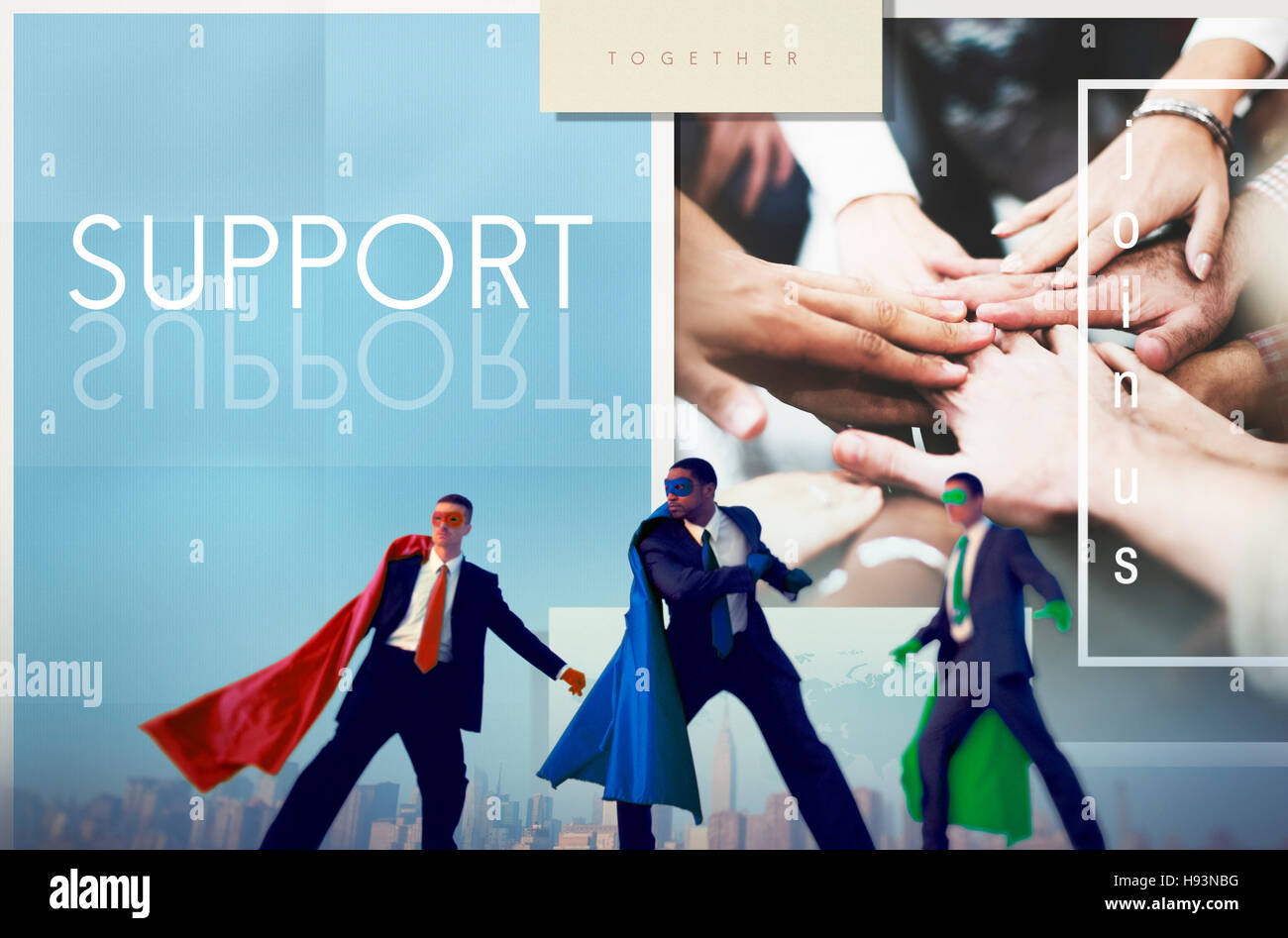 Team Teamwork Help Share Contribute Concept Stock Photo - Alamy