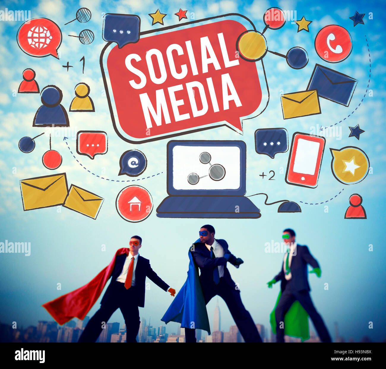 Social Media Connection Global Communication Concept Stock Photo - Alamy