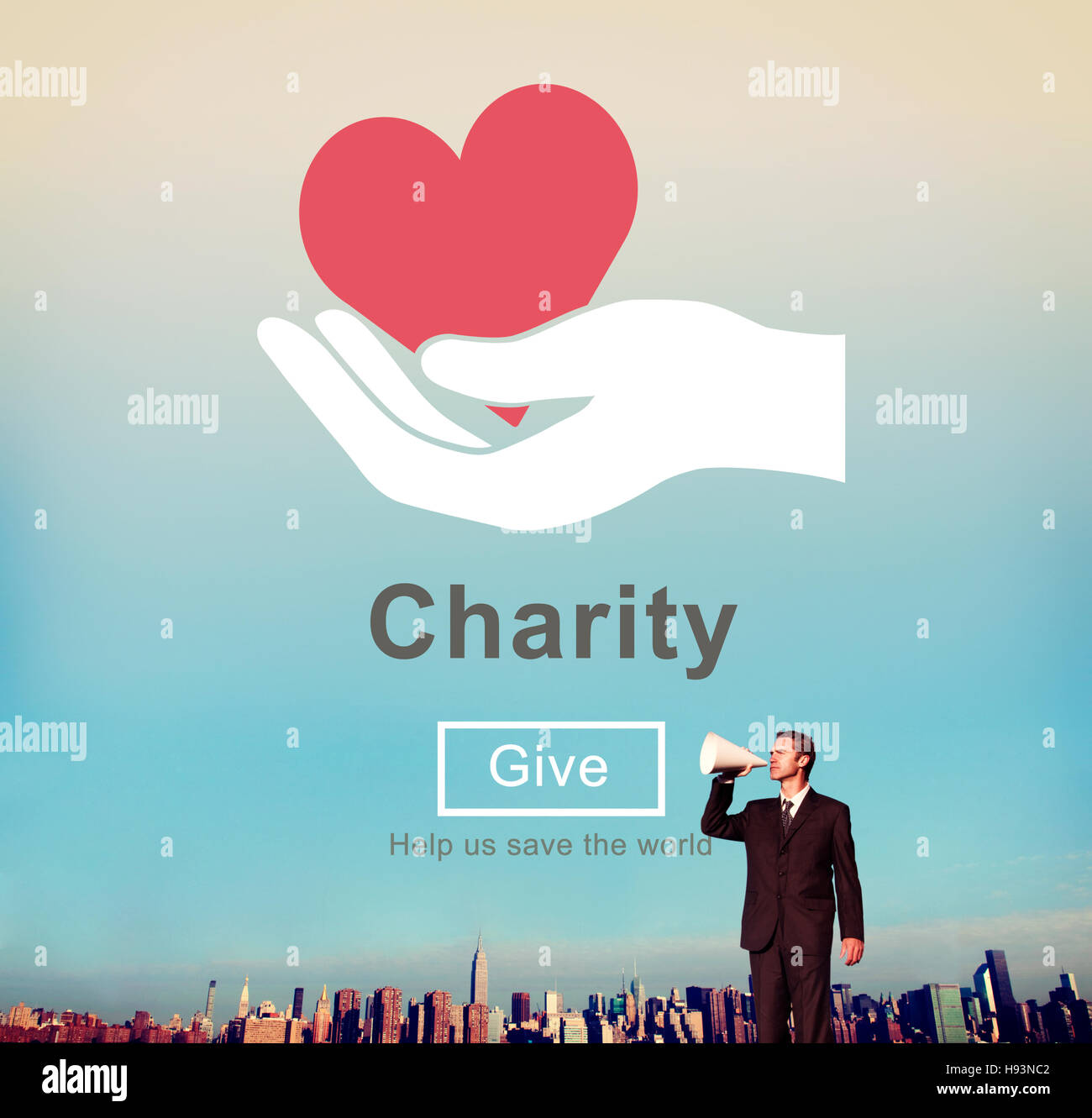 Charity Relief Support Donation Charitable Aid Concept Stock Photo - Alamy