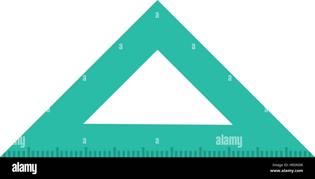 triangle ruler isolated Stock Vector Image & Art - Alamy