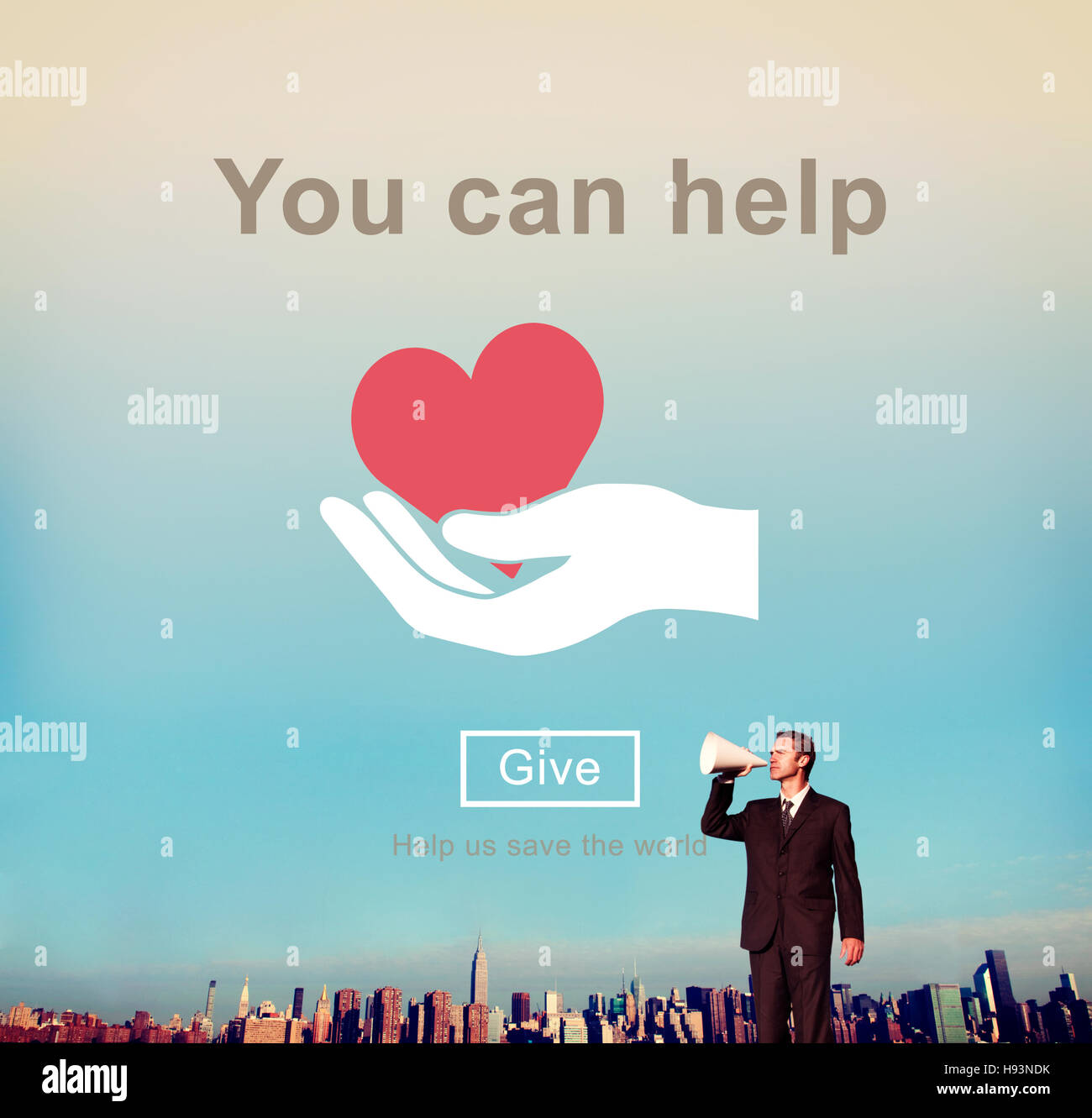 You Can Help Assistance Charity Helping Support Concept Stock Photo - Alamy