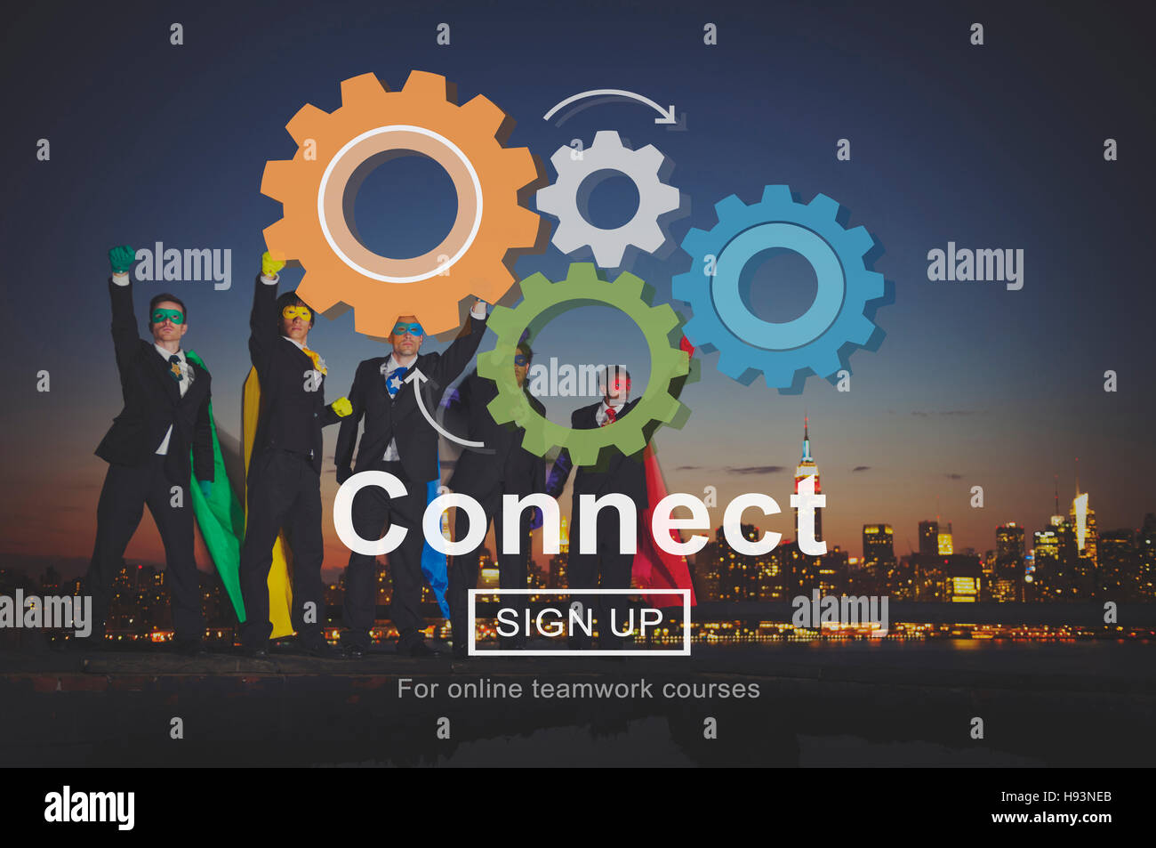 Connect Interaction Team Teamwork Concept Stock Photo - Alamy