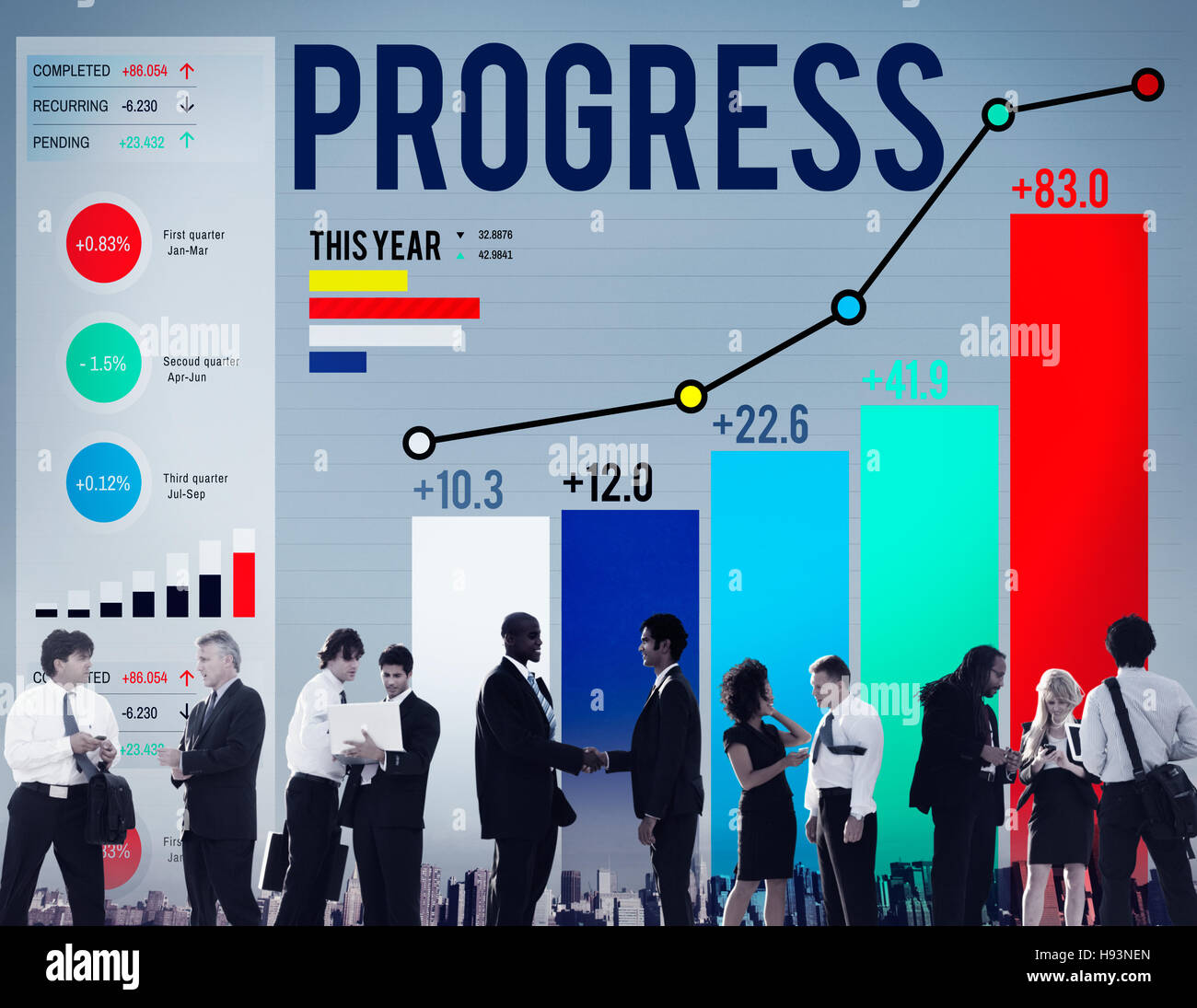 Progress Strategy Success Motivate Development Growth Concept Stock ...