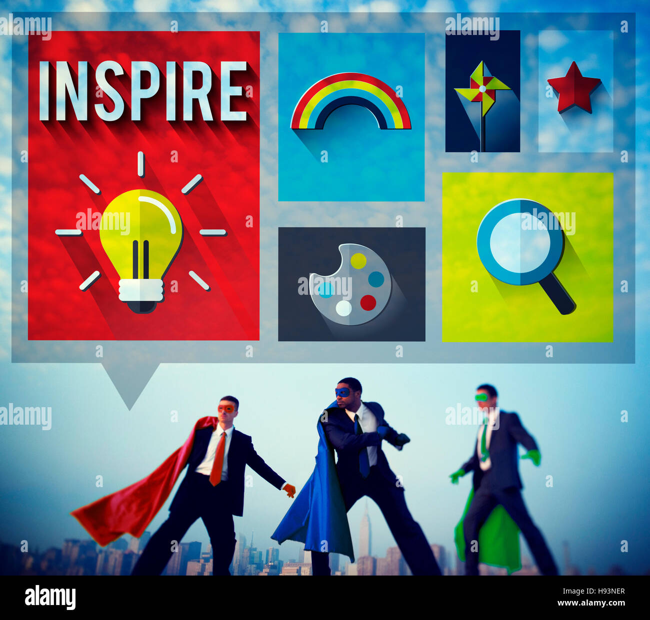Inspire Inspiration Creative Vision Hopeful Concept Stock Photo - Alamy