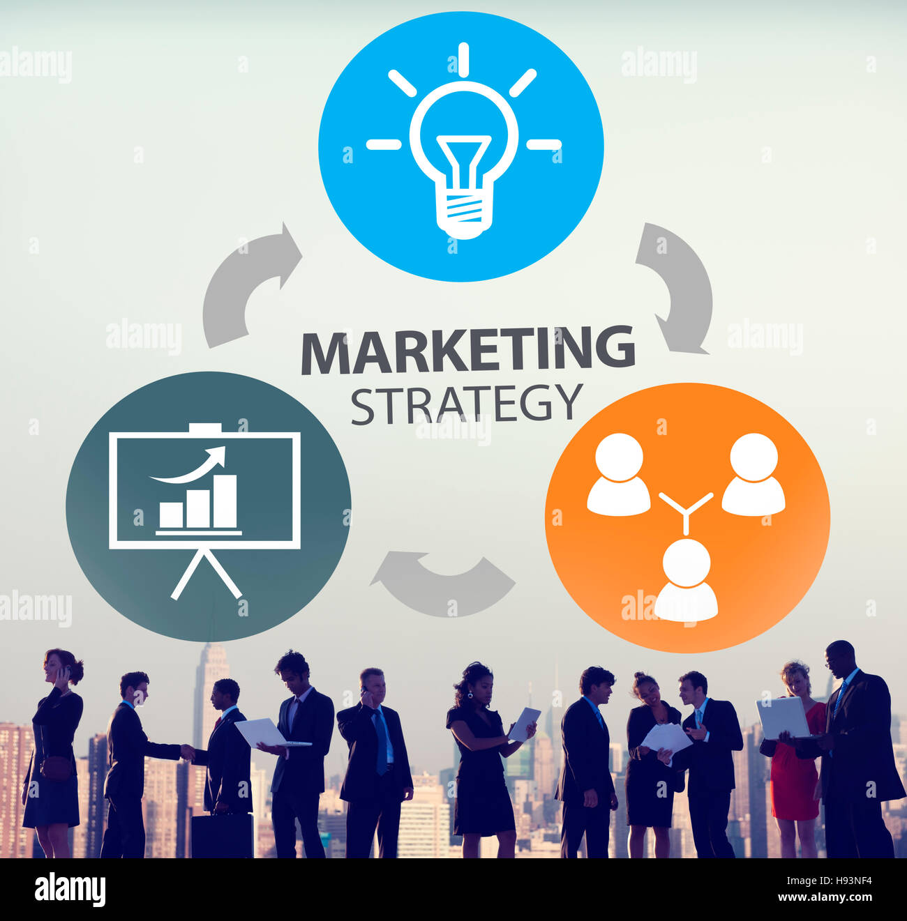 Marketing Strategy Branding Commercial Advertisement Plan Concept Stock ...