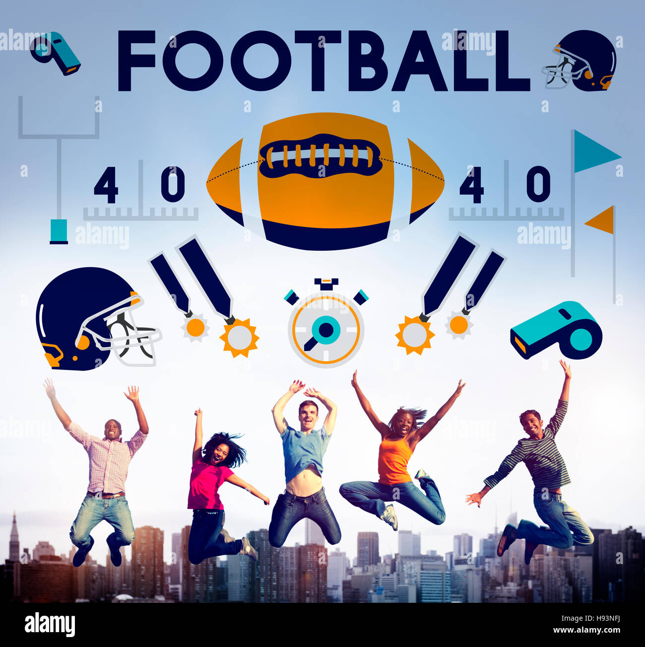 Football Game Ball Play Sports Graphics Concept Stock Photo - Alamy