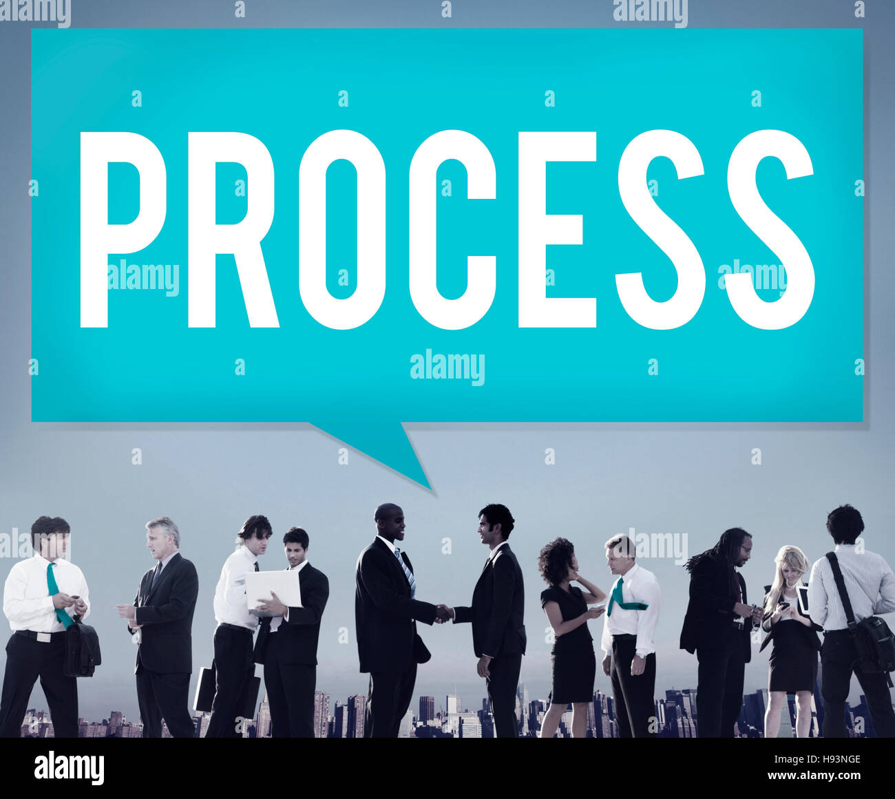 Process Determination Evaluate Improvement Steps Concept Stock Photo ...